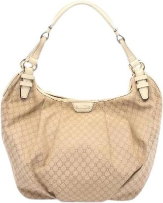 Celine Sac bandouli&egrave;re en toile Macadam Pre-owned - Femme - Pre-owned - Beige - Taille: ONE Size