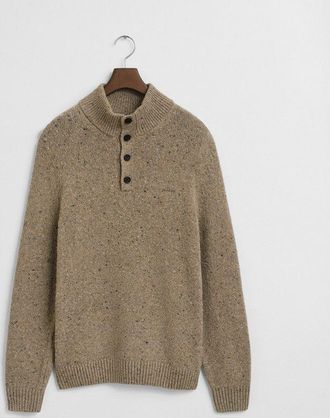 GANT Troyer WOOL BLEND NEPS HALF BUTTONED