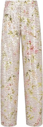 Alberta Ferretti Femme, Pantalons, Multicolore, Taille: 36 FR Paillettes Stampata
