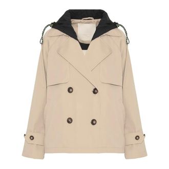 Beatrice .B Femme, Vestes, Beige, Taille: 38 FR Trench-coat court &agrave; capuche