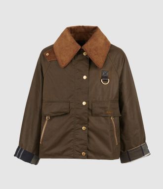 Barbour Veste Catton Wax Beech Birchwood Tartan