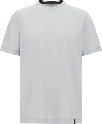 Boggi Milano Homme, Tops, Bleu, Taille: XL T-shirt Piqu&eacute; Haute Performance S.Caf&egrave;