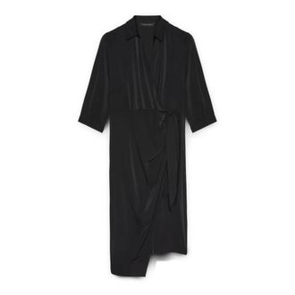 Fiorella Rubino Femme, Robes, Noir, Taille: 52 FR Robe portefeuille - JOY