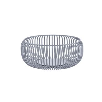 Blomus LITO- Bowl | Obstschale aus hochwertigem Stahl | Dekoschale mit Streben in Tradewinds | Gr&ouml;&szlig;e M | 9,5H &Oslash; 25 cm