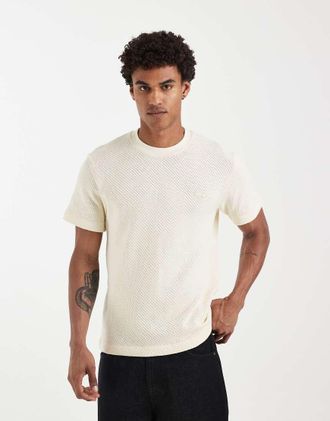 Lacoste T-shirt oversize - Beige-Neutral