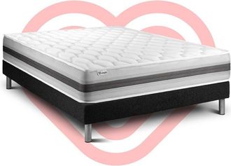 VITALIT Ensemble matelas sommier VITALSPRING RECOVER 160 x 200 - Couleur: Noir