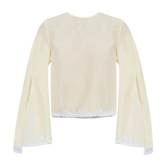 Poss&eacute; Posse, Femme, Blouses et Chemises, Jaune, Taille: 36 FR Tabitha Manches Longues
