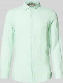 Superdry Regular Fit Leinenhemd mit Haifischkragen Modell Vacation