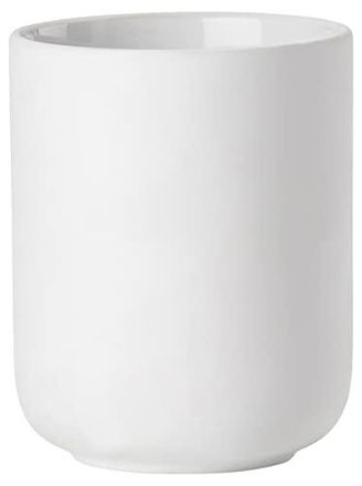 Zone Denmark Zone Denmark - Gobelet Brosse &agrave; Dents Ume - Gobelet Salle de Bain, Porte Brosse &agrave; Dents - Gr&eacute;s - D8,3cm H10,3 cm - &Eacute;L&eacute;Gant & Design Minimaliste & scan