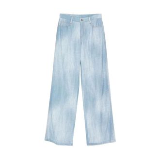 Ermanno Scervino Femme, Jeans, Bleu, Taille: 34 FR Pantalon Baggy