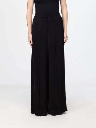 Meimeij Palazzo-Hose von aus Satin mit weitem Bein und mittlerer Leibh&ouml;he