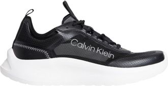 Calvin Klein Damen Light Eva Run Lup Transp Ripst Hw0hw02998 Low Top, Black (Black/Bright White), 40 EU