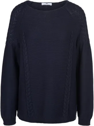 Peter Hahn Rundhals-Pullover Peter Hahn blau
