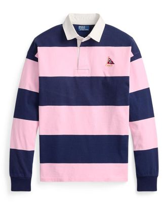 Ralph Lauren Rugbyshirt aus Baumwolle mit Logo-Stickerei, The Big Fit in