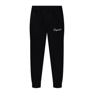 Dsquared2 Femme, Pantalons, Noir, Taille: 40 FR Pantalon de surv&ecirc;tement avec logo brod&eacute;