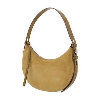 Tory Burch Womens Romy Half Moon Purse - Tory Burch Leather Beige Calfskin Bags Handbags-Purses