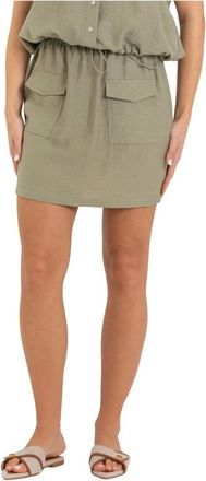 Kocca Femme, Jupes, Vert, Taille: 36 FR Jupe chic d&eacute;t&eacute; mi-cuisse