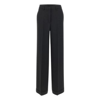 Fabiana Filippi Pantalon Palazzo - Femme - Pantalons - Noir - Taille: 40 FR