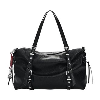 Desigual Bag_Half Logo Lanuza - - Bags - Damen - Schwarzk - ONE SIZE