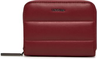 Calvin Klein Geldb&ouml;rse Calvin Klein Line Quilt Medium Zip Around K60K612201 Rot