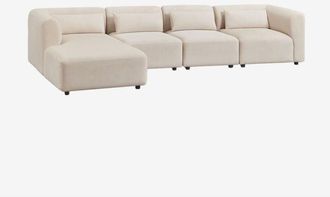 Sklum Linksseitiges 4-teiliges modulares Ecksofa Fogler