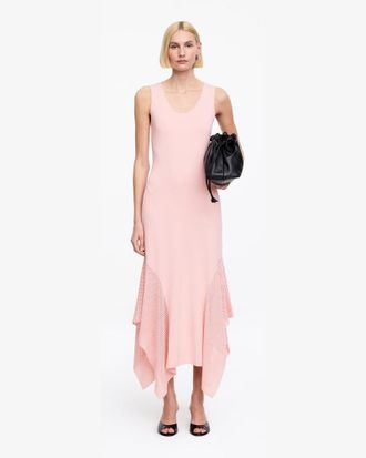 Arket Draped Knit Dress -Rosa