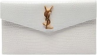 Saint Laurent Sac pochette Pre-owned - Femme - Pre-owned - Blanc - Taille: ONE Size