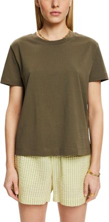 Esprit Damen 993ee1k308 T-Shirt, 355/Dark Khaki, XS