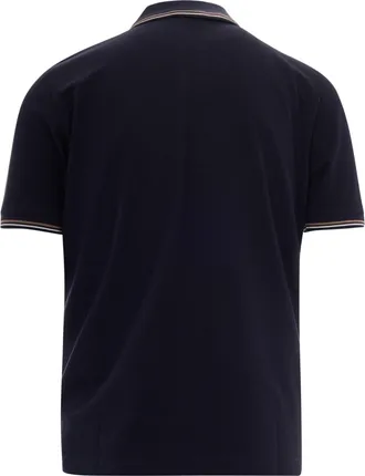 Emporio Armani Embroidered Eagle Polo - Navy