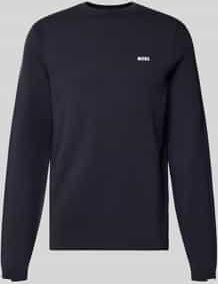 HUGO BOSS Regular Fit Pullover aus reiner Baumwolle Modell KN_Ever-X