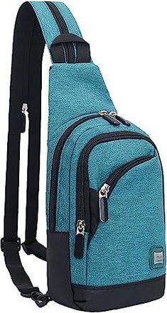 Generic Sac &agrave; bandouli&egrave;re simple pour homme et femme - Fermeture &eacute;clair - Sac de sport - Sac de poitrine - Sac dalpinisme - Petit sac &agrave; dos pour homme - Sacs 