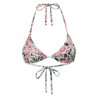 Philipp Plein Femme, Maillots de bain, Multicolore, Taille: 42 FR Triangle Bra Chain Flower