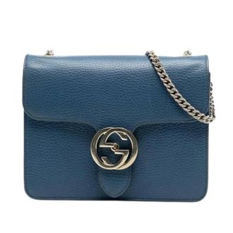 Gucci Sac bandouli&egrave;re vintage doccasion - Femme - Pre-owned - Bleu - Taille: ONE Size