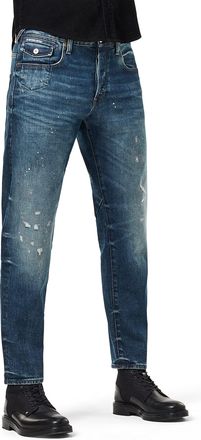 G-Star RAW Herren Morry 3D Relaxed Tapered Selvedge Jeans, Blau (Antic Faded Arsenic Blue Restored D15386-B454-B816), 28W / 32L