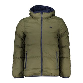 La Martina Homme, Vestes, Vert, Taille: S Veste &agrave; Capuche Verte avec Broderie