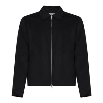 Nn.07 Arlo Brushed Wool Jacket - - Jackets - Herren - Schwarzk - L
