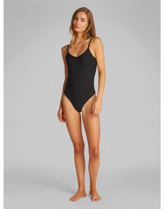 Calvin Klein Shapewear - Body sculptant en tulle coupe string - Noir