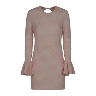 Rotate Rotate Birger Christensen, Femme, Robes, Rose, Taille: 36 FR Mesh Frill Mini Dress Must BUY