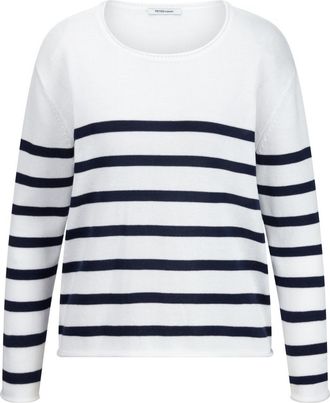 Peter Hahn Rundhals-Pullover Peter Hahn weiss