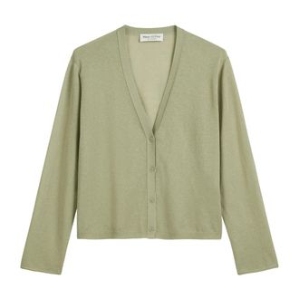 Marc O'Polo Feinstrick-Cardigan slim - - Knitwear - Damen - Gr&uuml;n - L