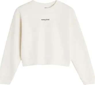 Maison Kitsun&eacute; Homme, Sweatshirts et sweats &agrave; capuche, Beige, Taille: S Paris Comfort SweaT-shirt