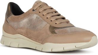 Geox Damen D Sukie A Sneaker, DK Taupe, 37 EU