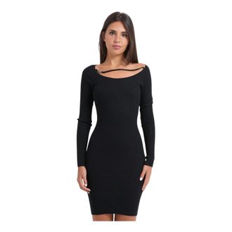 Guess Logo Kleid - - Dresses - Damen - Schwarzk - XS