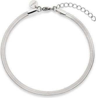 s.Oliver Bracelet - Elegantes Armband aus poliertem Edelstahl - silber - Schlangenkette verstellbar bis 21 cm - wasserfest & hautfreundlich