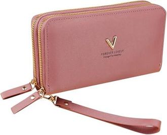 Generic Petit sac &agrave; main pour femme avec fermeture &eacute;clair et bracelet en cuir synth&eacute;tique - Design moderne avec compartiments et porte-cartes - Pour le quotid