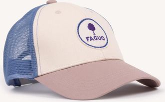 Faguo Casquette &eacute;cru et violet - TRUCKER CAP