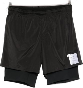 SATISFY Layered Logo-print Shorts
