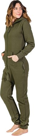 Moniz Damen Jumpsuit, Onesie, Overall (XS, Dunkelgr&uuml;n)
