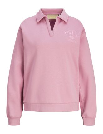 Jack & Jones Damen Jxpallas RLX Ls Vneck Sweat SWT Sweatshirt, Moonlite Mauve, XS