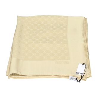 Moschino Femme, Accessoires, Beige, Taille: ONE Size &Eacute;charpe en soie